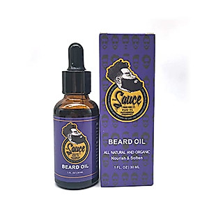 Sauce Authentic Product Beard Oil Conditioner (Champion) Scented, Softens and Moisturizes Beards with Argan Oil and Jojoba Oil,
