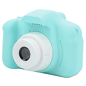 Kids Camera 2.4 Inch IPS Screen 40MP Kids Camera Clear Image with Microphone for Selfie (Green)