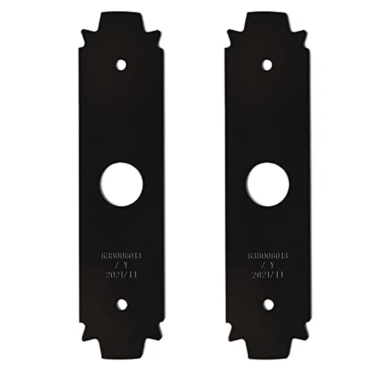 WETOOLPLUS WTA0075 8 Inch Reversible Heavy Duty Hardened Steel Edger Blade Replacement Compatible with Ryobi AC04215 (2 Pack)