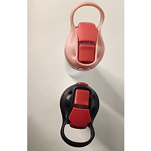 2 pack 12oz sublimation toddler tumblers (Black lid and pink lid)