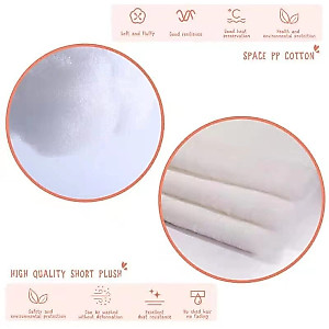 AKMRWJWC White Duck Stuffed Animal Toy Soft Plush Toy for Kids Girls DIY Hugglable Plush Stuffed Toy with Cute Headband and Costume Best Gifts for Christmas. (12inch/30cm) White Yellow