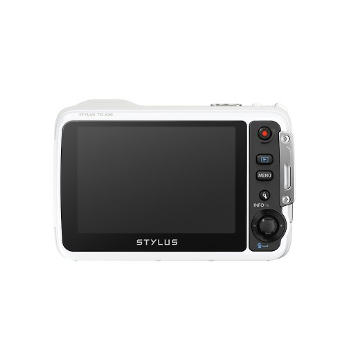 Olympus Stylus TG-630 iHS Digital Camera with 5x Optical Zoom and 3-Inch LCD (White) (Old Model)