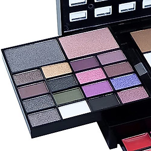 All in One Makeup Kit for Women Full Kit, 74 Colors Professional Makeup Gift Set, Include 36 Eyeshadow, 16 Lip Gloss, 12 Glitter Cream, 4 Concealer, 3 Blusher, 2 Highlight and Contour, 1 Bronzer