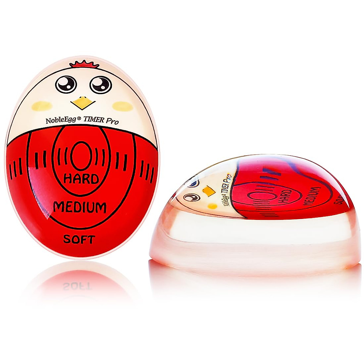 NobleEgg Egg Timer Pro | Soft Hard Boiled Egg Timer That Changes Color When Done | No BPA, Certified