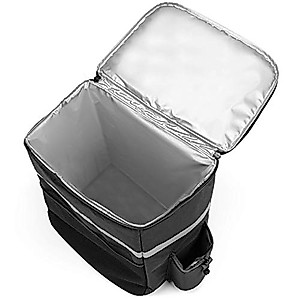 Homevative Thermal Insulated Food Delivery Backpack w/Cup Holders, Pocket and Receipt Window, Reusable Cooler Bag for Food & Drink Delivery