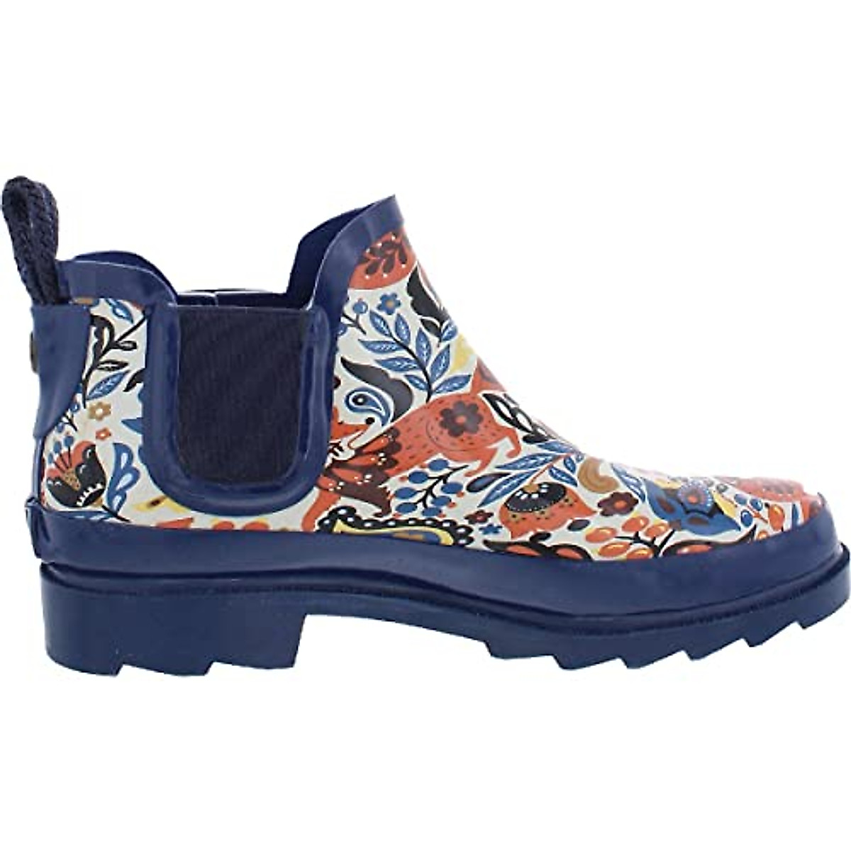 Sakroots Women's Rhyme Rain Boot Shoe, Multi in Bloom, 8