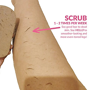 GET EVEN LEG SCRUB - Ingrown Hair Treatment For Women, Strawberry Legs Treatment, Natural Dead Skin Remover & Foot Scrub Exfoliator For Dry Skin and KP. Glowstone | Glow Stone