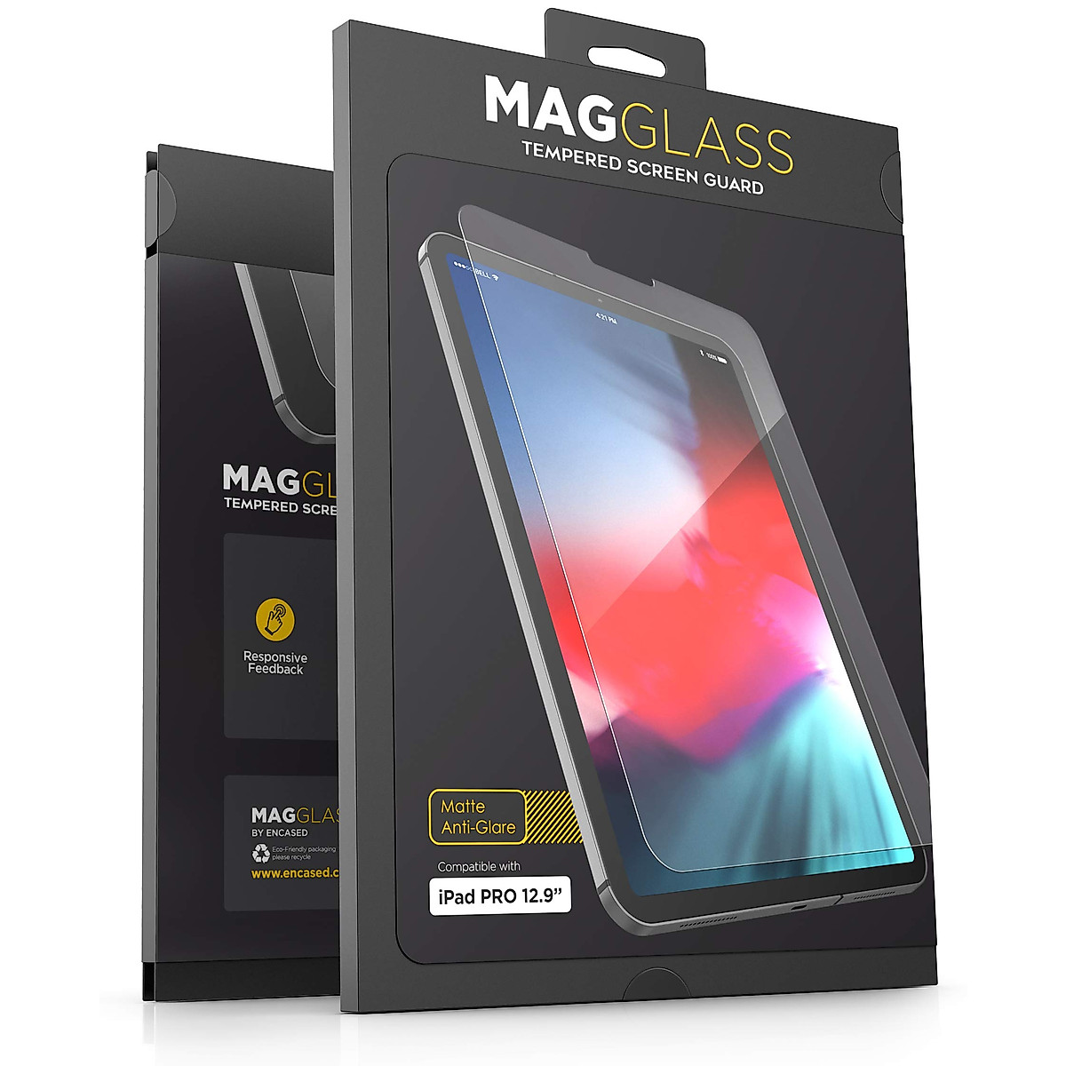 magglass iPad Pro 12.9" Tempered Glass Matte Screen Protector (2020, 2021 & 2022) Fingerprint Resistant Anti Glare Screen Guard (Case Compatible)