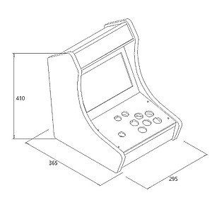 Vilros Tabletop Retro Arcade Cabinet with 10" HD Display - Compatible with Raspberry Pi