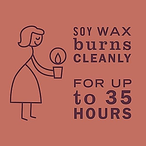 Mrs. Meyer’s Clean Day Scented Soy Candle, Large, Fall Leaves Scent, 7.2 oz