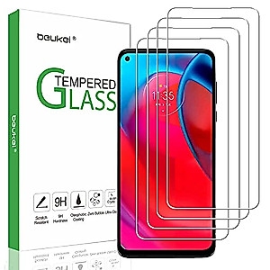 beukei (4 Pack) Screen Protector Compatible for Motorola Moto G Stylus 5G/ Moto G Stylus (2021) Screen Protector Tempered Glass (6.8" Display, 2021),Touch Sensitive,Case Friendly, 9H Hardness