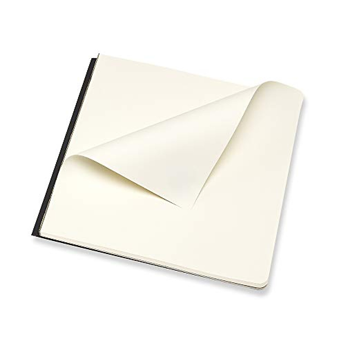 Moleskine Art Sketch Pad, Soft Cover, Square (7.5" x 7.5") Plain/Blank, Black, 48 Pages