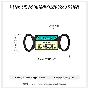 Petgent Air Tag Holder Compatible with Apple Airtag Custom Name ID Air Tag Dog Collar Holder Slide On Silicone Air Tag for Dogs Cats Pets Case Cover