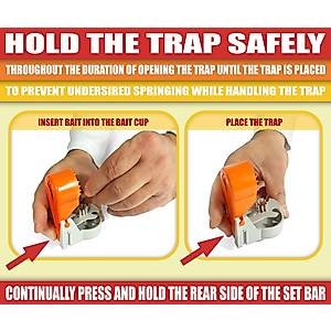 made2catch Pack of 6 Easy Use Mouse Traps - Model 2016 (Random Colors) - Easy Set Snap Mouse Trap - Reusable Humane Mouse Traps That Work - Mice,Voles and Small Rodents Control - Random Colors