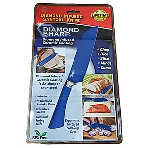 Diamond Sharp Santoku Knife UPC 856770005963 (3 piece set)