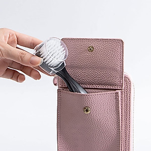 Facial Cleansing Brush, 3 Packs Manual Face Brushes for Cleansing and Exfoliating, Face Scrubber to Massage, Deep Pore Exfoliation, Makeup Remove and Skin Care with Soft Bristles & Lid, Black