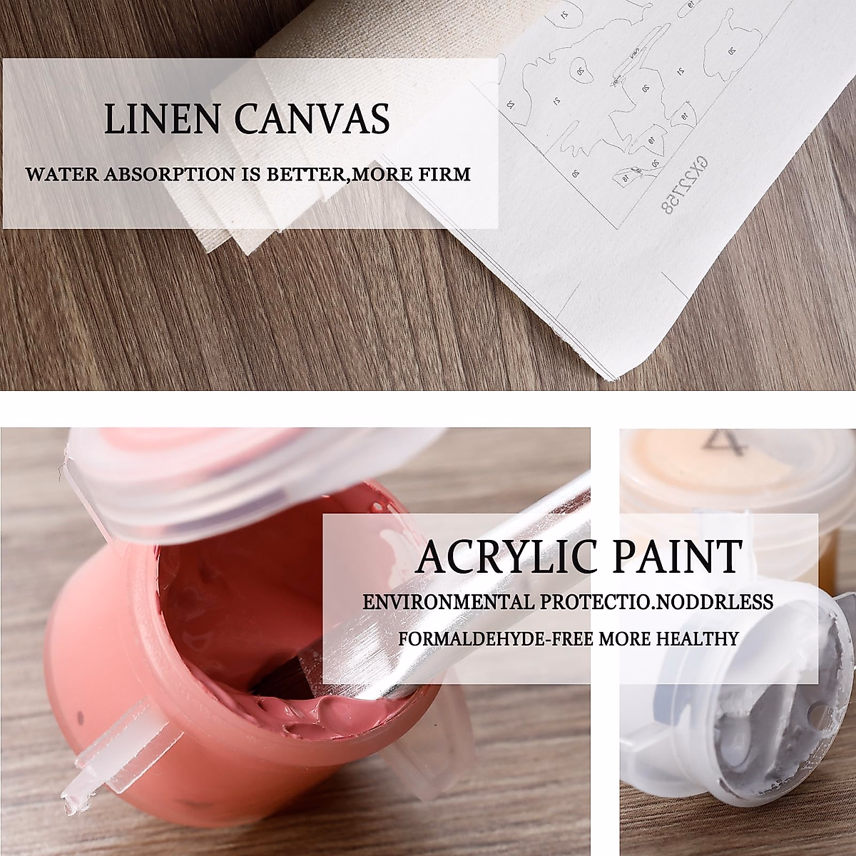 HONGYA ART Paint by Numbers Kit for Adults, 16" x20'' DIY Adult Paint by Numbers, Landscape Adults' Paint-by-number Kits on Canvas for Living Room, Bedroom, Office (LD-2)