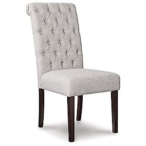 Signature Design by Ashley Adinton Classic Upholstered Dining Chair, 2 Count, Light Gray