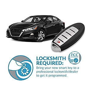 Keyless2Go Replacement for 5 Button Proximity Smart Key Nissan KR5TXN4 285E3-6CA6A