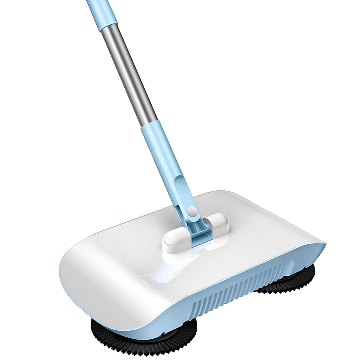 Hand Push Sweeper, 3 in 1 Household Sweeper Vacuum Cleaner, Crumb Sweeping Mop, Easy to Use Microfiber Mop Home Cleaning Tool for Home Use (Blue)