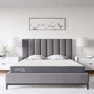 Modway Mila 6” Queen Mattress - Firm 6 Inch Queen Mattress - 10-Year Warranty, White
