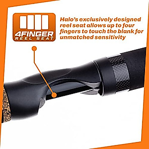 Halo Fishing XDII Pro Series Fishing Rod, Casting Rod, 7' (Medium Heavy)