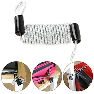 Jovenn Wire Lock Bicycle Lock, Secure Steel Steel Wire Lock, Bike for Luggage Bicycle Helmet