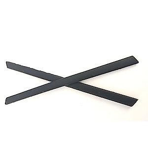 Caulo Replacement Ear Socks Sleeves Compatible with Oakley Glass Sunglass Frames OX3222 OX3232 OX3241 OX8097 OX8103 etc (Black - 1 Pair)