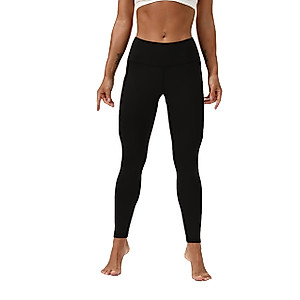 Kaleilo Women's Yoga Pants High Waist Tummy Control Butt Lifting Gym Sport Workout Leggings Black Medium