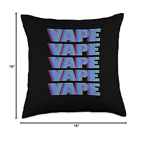 Vape Blurry Blue Throw Pillow