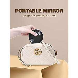 Macaki 20X Magnifying Mirror with 2 Suction Cups, 3.5 inches Magnified Makeup Mirror and Slant Tweezers,1PCS