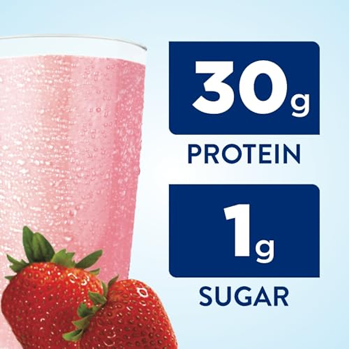 Ensure Max Protein Nutrition Shake with 30g of Protein, 1g of Sugar, High Protein Shake, Creamy Strawberry, 11 fl oz, (Pack of 12)