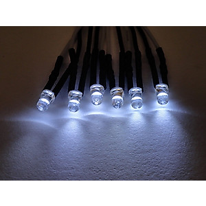 Apex RC Products 3mm White LED Kit - Compatible with RPM Short Course/Slash Light Bar #9032