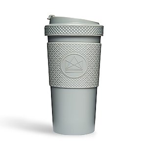 Neon Kactus - Double-Walled Coffee Cup, Reusable Coffee Cup with Resealable Lid, Food-Grade Silicone Seal and Sleeve, Insulated Coffee Tumbler, Leakproof Travel Mug, Recyclable, Forever Young, 20oz