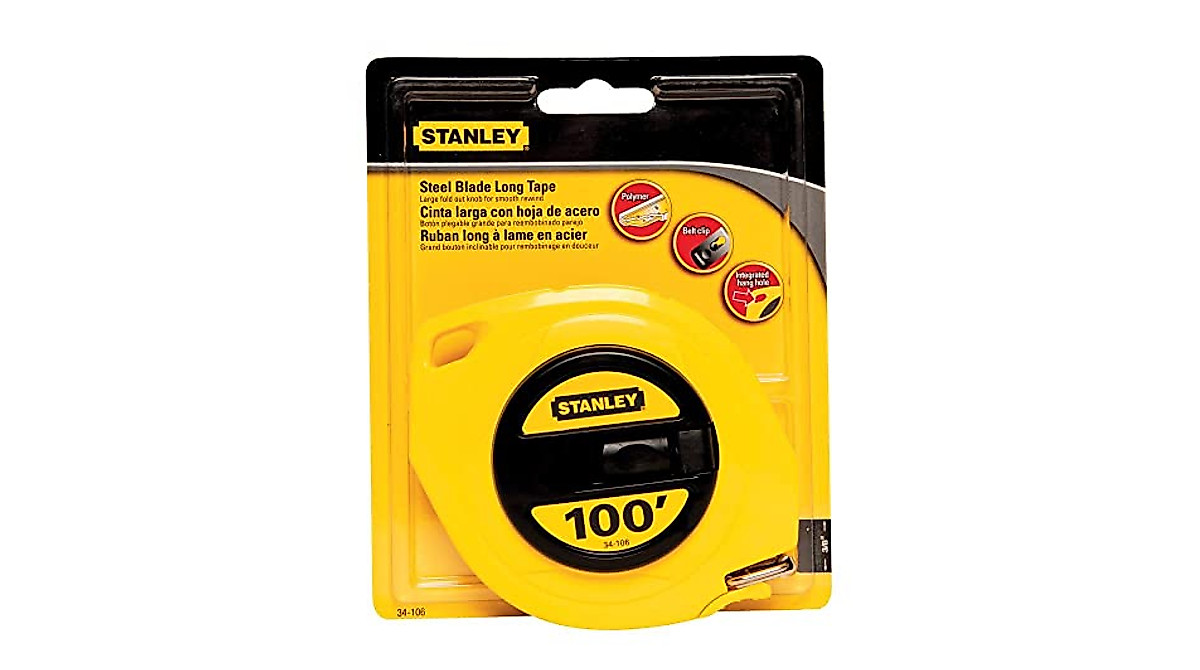 Stanley 50-Foot Steel Tape Measure – Durable, Accurate & High-Visibility