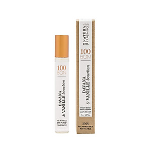 100BON Davana & Vanille Burbon – Davana & Vanilla Fragrance for Women & Men – Energizing Organic Fragrance - Fruity, Licorice & Sweet Notes Fragrance - 100% Natural Fragrance Travel Spray, 0.5 Fl Oz