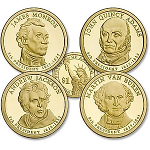 2008 S Presidential Dollar Proof Set - 4 coins - All S Mint Coins - Original Package with COA - $1 US Mint - Gem Proof - DCAM