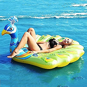 Glaceon Portable Adult Inflatable Water Mount Large Pool Float Row Toys Swimming Ring Suitable The Beach Summer Party Outdoor Water Recreation