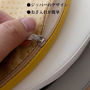 1/2/4 Packs Detachable Seat Cushion, Leather Round Chair Cushion/Memory Foam Dining Chair Pad, Waterproof Breathable Round Seat Cushions for Dining Room Living Room Office Travel (Color : Black, S