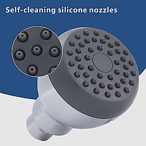 Eolax 3'' High Pressure Shower Head, Powerful Deluxe Bathroom Showerhead with Strong Spray, High Flow Fixed Showerheads for Luxury Shower Experience Even at Low Water Pressure (Chrome)