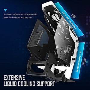 Antec Torque White/Black Aluminum ATX Mid Tower Computer Case/Winner of iF Design Award 2019, Torque Black/White