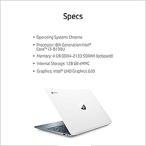 New 2020 HP Chromebook 15.6 Full HD IPS WLED-Backlit Touchscreen Intel Core i3-8130U 4GB SDRAM 128GB eMMC Backlit Keyboard Intel UHD Graphics 620
