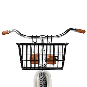 Retrospec Detachable Steel Apollo-Lite Lift-Off Front Bike Basket with Handles, Black