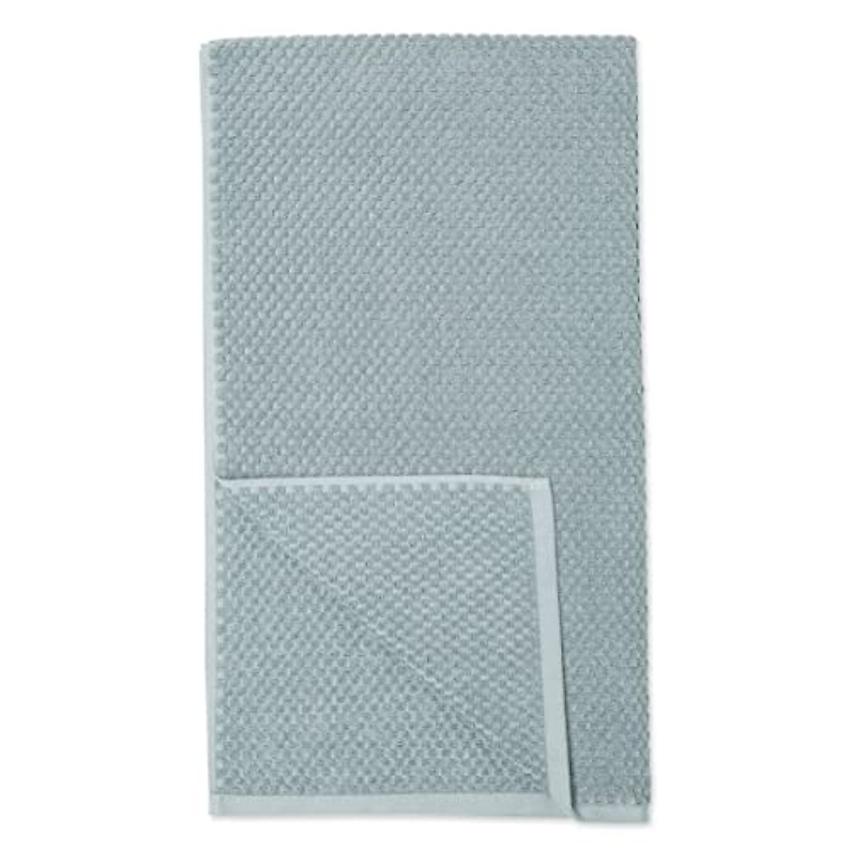 Amazon Basics Odor Resistant Textured Bath Towel, 30 x 54 Inches - 4-Pack,Cotton, Teal