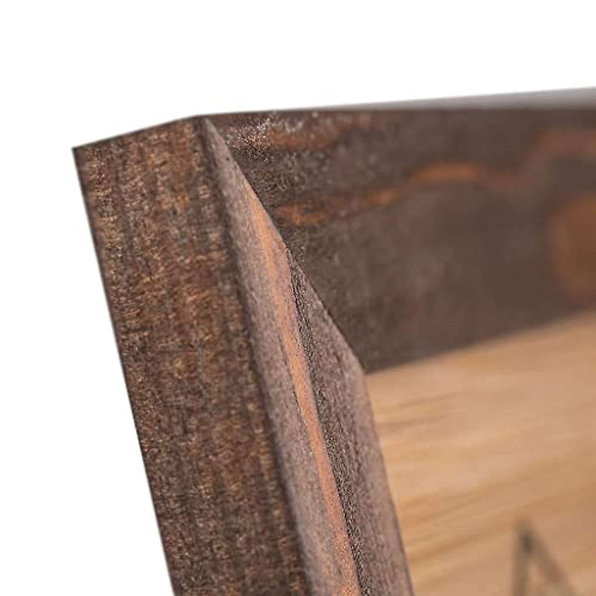 Rustic Wooden Picture Frame 11x14 Inch - Natural Solid Eco Distressed Wood for Wall Mounting Photo Frame - Brown Wenge