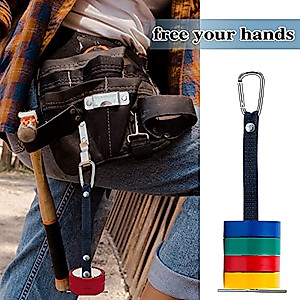 Tape Thong for Tool Belts 2.4" Wide Electrical Tape Holder Black Electrical Contractor Tool Belts (2)