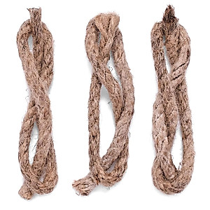 überleben Tindår Tinder Wick, Fire Starter Rope Refill (3-Pack) - Waterproof, 60 Min Burn Time Fire Tinder - Paraffin Wax Rope Hemp Wick - Emergency Fire Starter, Bushcraft Survival Kit