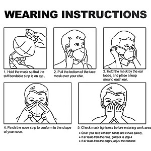 MOORAY Kids KN95 Mask 25 Pack ,Black KN95 Mask 5-Layer with Adjustable Ear Loop Disposable KN95 Face Masks Protection for Children