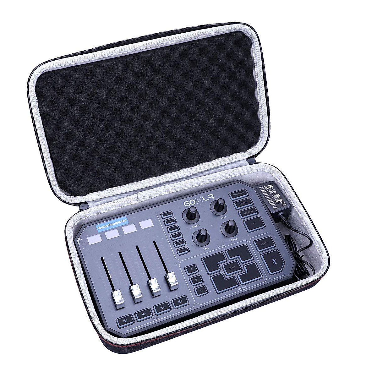 LTGEM Hard Case for TC Helicon GoXLR Revolutionary Online Broadcaster Platform - Travel Carrying Protective Storage Bag
