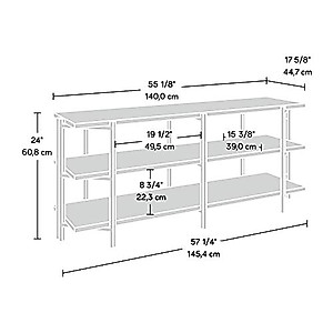 Sauder North Avenue Credenza, for TVs up to 54", Smoked Oak Finish